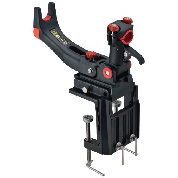 在庫状況：在庫僅少/◆定番竿受のベストセラー。◆竿受部はもちろん首を振り、取り付け幅が船べりに合わせて、より自由に調整できるアジャストクランプ機能を搭載。◆クランプの取付けは、タテ・ヨコ自在。まさに釣人の期待に応える、船用竿受けです。・取付...