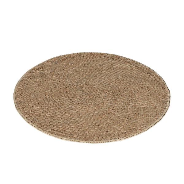 在庫状況：お取り寄せ/◆天然の水草"シーグラス"をひとつひとつ丁寧に編み込んだ、ハンドメイドのランチョンマット。/[45102452]