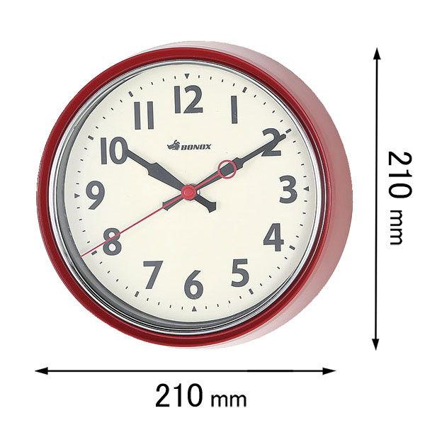 在庫状況：お取り寄せ/※時計に組み込まれている電池は動作確認用のモニター用電池です。◆ダルトンのブランドBONOXのロゴが入った文字盤で、どんなお部屋にもマッチするカラー◆サイズ：210×65mm(直径×D)◆スイープ秒針　◆シンプルデザイン