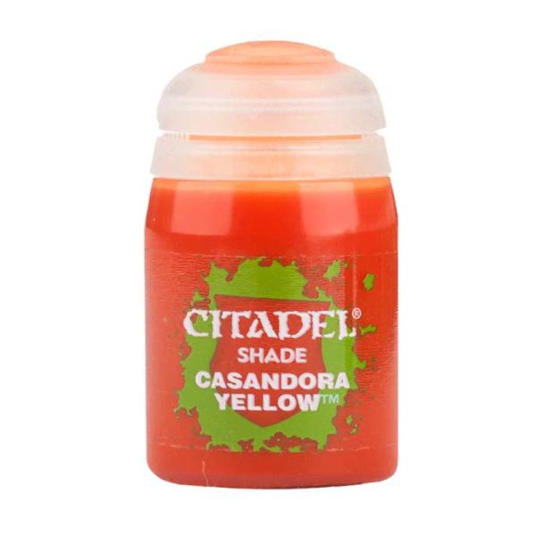 在庫状況：在庫あり/※画像はイメージです。実際の商品とは異なる場合がございます。ゲームズワークショップ シタデルカラー シェイド: CASANDORA YELLOW カサンドラ・イエローです。