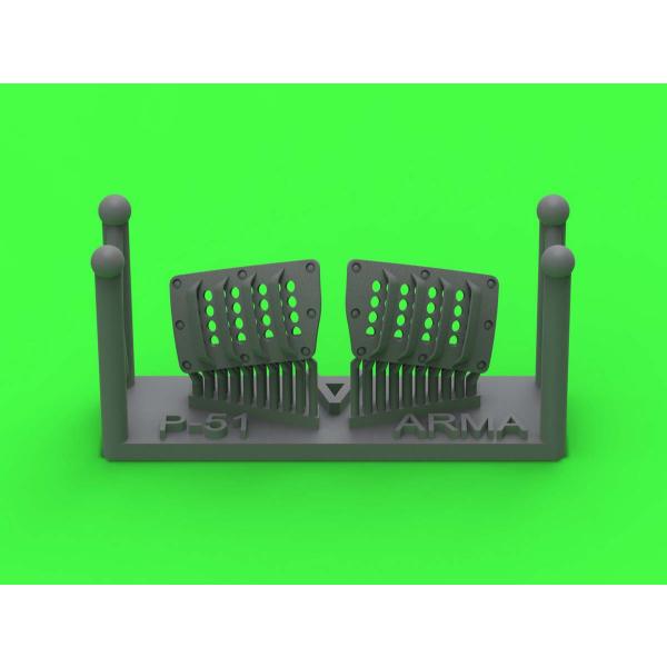 在庫状況：お取り寄せ/2026年02月 発売/※画像はイメージです。実際の商品とは異なる場合がございます。MASTER 1/72 WWII アメリカ P-51ムスタング キャブレターエアフィルターカバー RAFルーバータイプ バージョンA(...