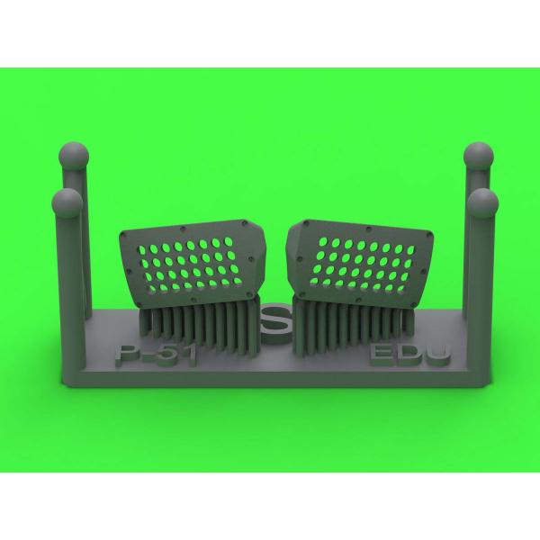 在庫状況：お取り寄せ/2026年02月 発売/※画像はイメージです。実際の商品とは異なる場合がございます。MASTER 1/72 WWII アメリカ P-51ムスタング キャブレターエアフィルターカバー 標準穴開きタイプ(エデュアルド用)です。