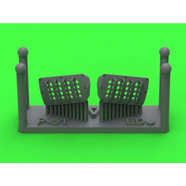 在庫状況：お取り寄せ/2026年02月 発売/※画像はイメージです。実際の商品とは異なる場合がございます。MASTER 1/72 WWII アメリカ P-51ムスタング キャブレターエアフィルターカバー RAFルーバータイプ バージョンA(...