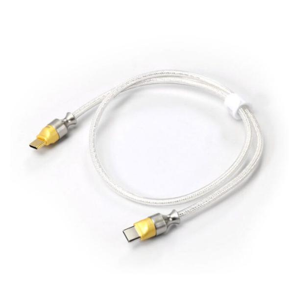 在庫状況：お取り寄せ/2025年02月 発売/◆スマホ/ポータブルプレーヤーと外部DACアンプを接続するのに便利なC to C OTGケーブル◆導体には高純度無酸素銅導体+無酸素銅銀メッキシールド層を採用◆亜鉛合金を使用した抜き差しのしやす...