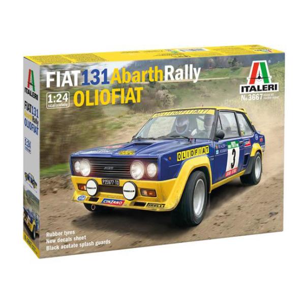 在庫状況：お取り寄せ/2025年09月 発売/※画像はイメージです。実際の商品とは異なる場合がございます。イタレリ 1/24 フィアット 131 アバルト ラリー ORIO FIAT(日本語説明書付属) です。