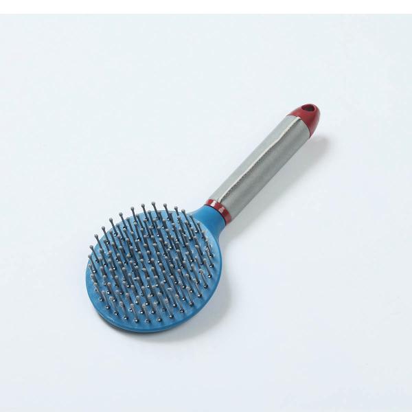 馬のたてがみやしっぽのお手入れにはこちら。ブラシの先が丸くて馬へのあたりがソフトなたてがみ＆しっぽブラシ。すべりにくくて、握りやすい設計の持ち手はレザー調で高級感があります。■ブランドEQULIBERTA（エクリベルタ）分類タグ:  【各種...