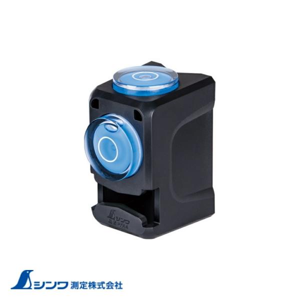 【シンワ測定 ミニレベル Revo キューブ型】■手すり支柱の測定に。■バンド付ですので固定に便利です。感度：0.5mm/m=0.0286°精度：±5.0mm/m=±0.2865°以内材質：本体/ABS樹脂、気泡管/アクリル、液体/石油系液...