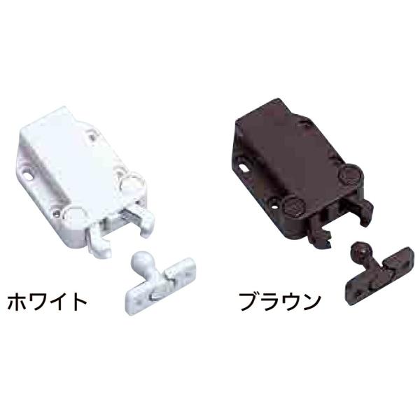 【スガツネ工業 プッシュラッチ MC-37F】■ワンタッチ操作で扉の開閉ができます。■扉を開けるときは、指先で扉を軽く押すだけで開きます。扉を閉める時は、指先で軽く押し付けるだけで、アームがストライクをキャッチし、扉を保持します。カラー：ホ...