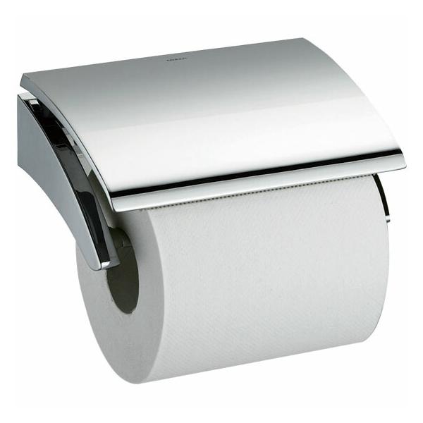 ■デザインアクセサリーシリーズ。■ワンタッチ装着、ワンハンドカット機能付。品番：SC-603-XC材質：亜鉛合金耐荷重：49N（5kgf)付属品：＋なべタッピンねじΦ4×30（スチール）仕上げ：クローム入数：1個カワジュン 紙巻き器  おし...