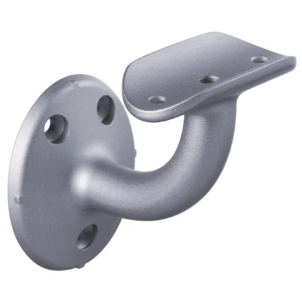 【35mm用 ブラケット横型】※木下地に取付けやすいようネジ穴を斜めにあけています。コンクリートアンカーをご使用の際は加工にご注意ください。色・品番：シルバー(BD-03S)材質：亜鉛合金付属品：取付ねじ入数：1個手スリ 手すり 手摺 棒 ...