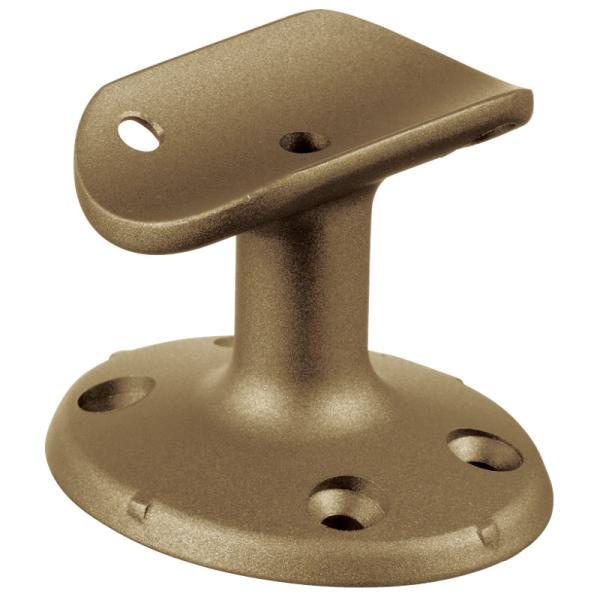 【35mm用 ブラケット縦型】※横使い不可※木下地に取付けやすいようネジ穴を斜めにあけています。コンクリートアンカーをご使用の際は加工にご注意ください。色・品番：ブラウン(BD-07B)材質：亜鉛合金付属品：取付ねじ入数：1個手スリ 手すり...