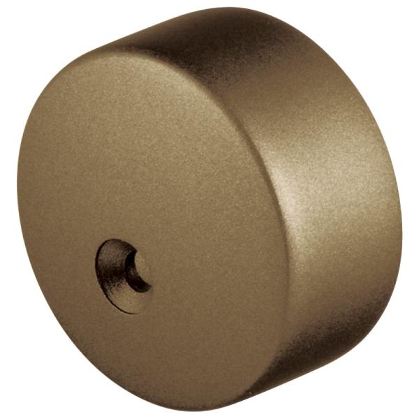 【35mm用 Eエンドキャップ 】色・品番：ブラウン(BD-12B)材質：亜鉛合金付属品：取付ねじ入数：1個手スリ 手すり 手摺 棒 玄関 階段 トイレ 介護 補助 部材 部品 交換 diy 室内 転倒 防止 金物 受