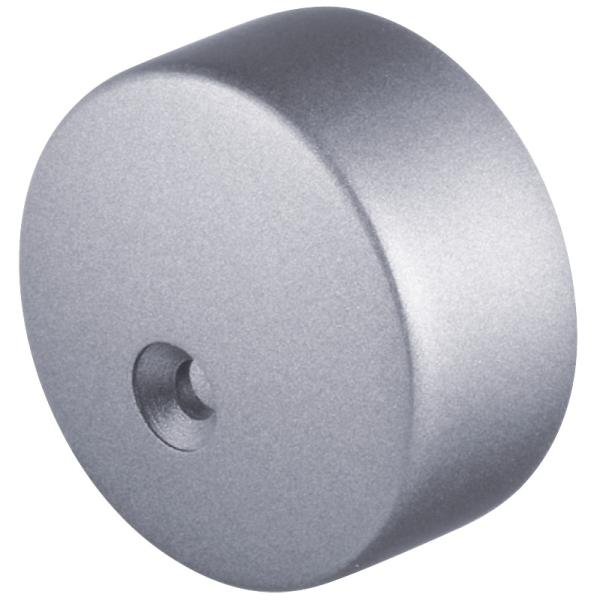 【35mm用 Eエンドキャップ 】色・品番：シルバー(BD-12S)材質：亜鉛合金付属品：取付ねじ入数：1個手スリ 手すり 手摺 棒 玄関 階段 トイレ 介護 補助 部材 部品 交換 diy 室内 転倒 防止 金物 受