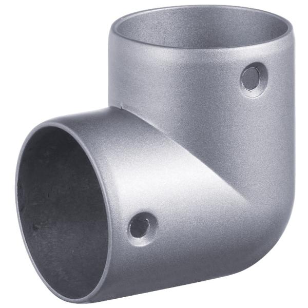 【35mm用 Lコーナー】色・品番：シルバー(BD-19S)材質：亜鉛合金付属品：取付ねじ入数：1個手スリ 手すり 手摺 棒 玄関 階段 トイレ 介護 補助 部材 部品 交換 diy 室内 転倒 防止 金物 受