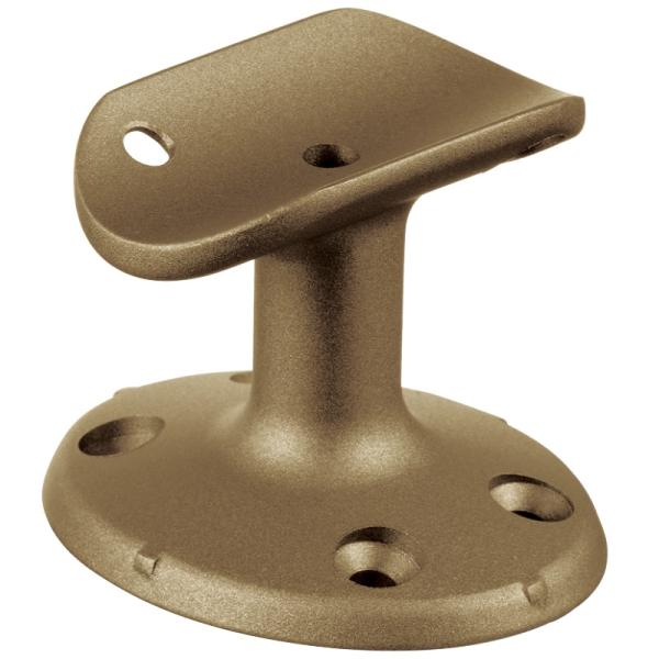 【32mm】※縦使い不可※木下地に取付けしやすいようネジ穴を斜めにあけています。コンクリートアンカーをご使用の場合は加工にご注意下さい。色：ブラウン(BE-07B)材質：亜鉛合金付属品：ねじ付入数：1個手スリ 手すり 手摺 玄関 階段 トイ...