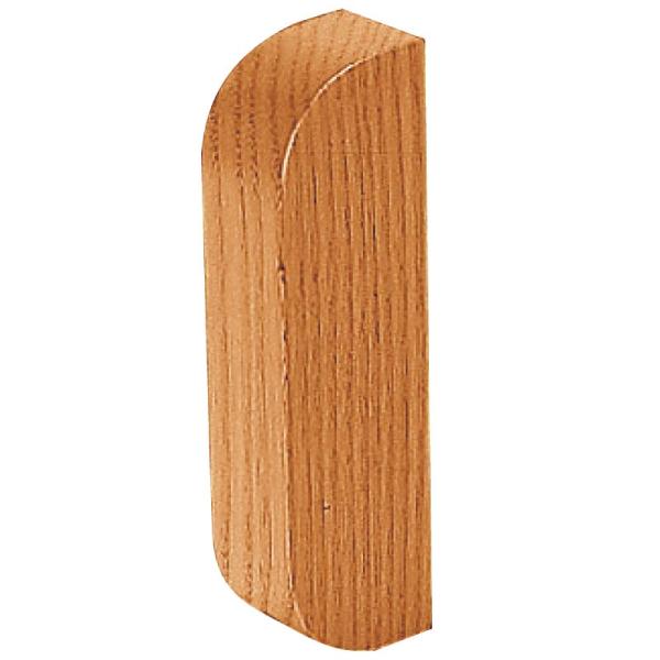 【マツ六 木製ベースエンド】※ベースプレートの取付けに別途接着剤が必要です。サイズ：100mm用色・品番：Mオーク(BH-01MO)材質：天然木入数：1個部材 部品 補強材 木口 隠し 納まり 手すり