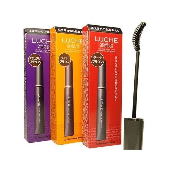 生え際にサッと塗るだけの白髪かくし！使うたび徐々に染まります！◆LUCHE luche color on retouch◆生え際の白髪かくし。白髪染め 男女兼用 白髪かくし ファンデーション！生え際用・ポイント用 ラッチェ カラーオンリタッ...