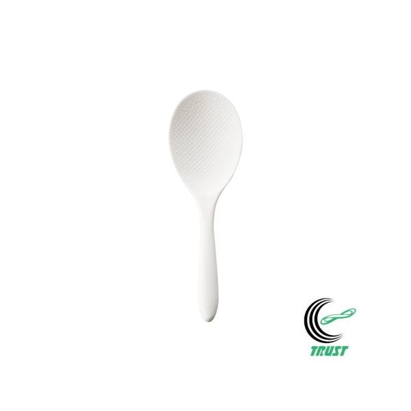 ごはんを優しくふんわりとよそえるもりっこしゃもじ。スプーン型なのでリゾットやおかゆなどにも使え、料理の取り分けにも便利です。先は薄く、細かいエンボスでよりくっつきにくい。（ダブルエンボス加工）先端を浮かせて置ける、便利で衛生的なバランス設計...