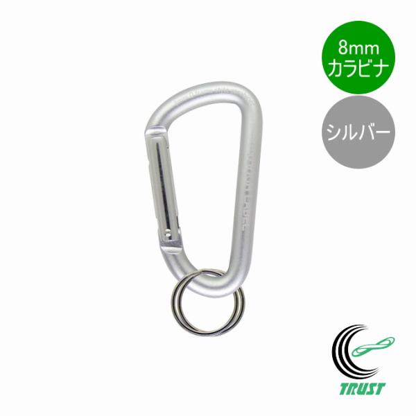 キーホルダー・部品の取付けに。Wリング2個付。※このカラビナは登山用ではありません。※ご使用のパソコンの設定や環境などにより、画像と実物の色合い等が異なる場合がございますがご了承ください。 ■ネコポス（全国一律送料300円）での配送もお受け...