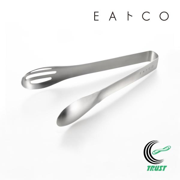 挟む、水気を切る、すくうの万能トング。食材を挟みやすい硬さで、片面には3つのスリットが入っています。スリット面を下にして料理の水分を切ったり、スプーン面を下にして汁ものなどの具材を汁ごとサーブもできます。【サイズ】（約）幅36×全長200m...