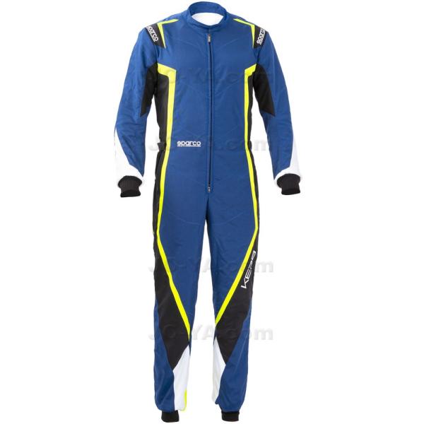 sparco KERBKart Racing Suit 　6色展開のCIK-FIA N2013.1認証のカートスーツです。認　証 : CIK-FIA N2013.1カラー : ブルー/ブラック/イエロー重　量 : 470/500 g/m2