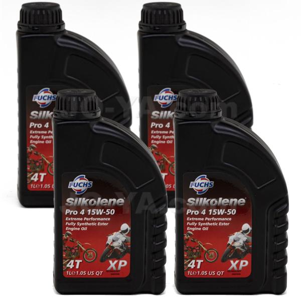 FUCHS フックス Silkolene Pro 4 Plus 5W40 4L モータサイクルオイル 【35％OFF】