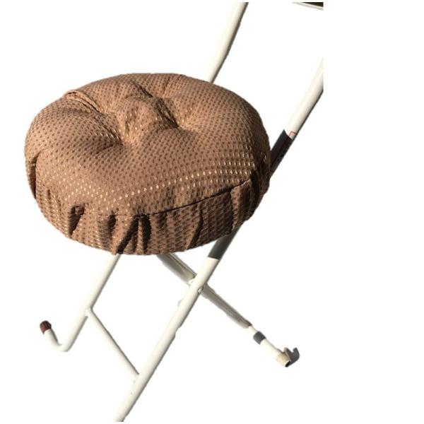 超特価　送料無料の丸椅子用クッションです。在庫限りのお買い得商品です。数量限定の特別価格です。サイズは約３０Ｒｃｍです。側生地は、ポリエステル１００％です。中身は、ポリエステルわたを使用しています。市販の丸椅子にかぶせるだけでご使用になれま...