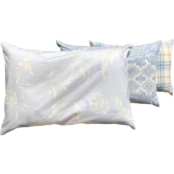 送料無料の枕カバー３枚セットです。在庫限りのお買い得商品です。メール便での対応限定とさせていただきます。サイズは約３５×５０ｃｍです。生地組成は綿１００％です。安心の日本製です。カバーのみの販売です。まくらの中身は付属しません。メール便は日...