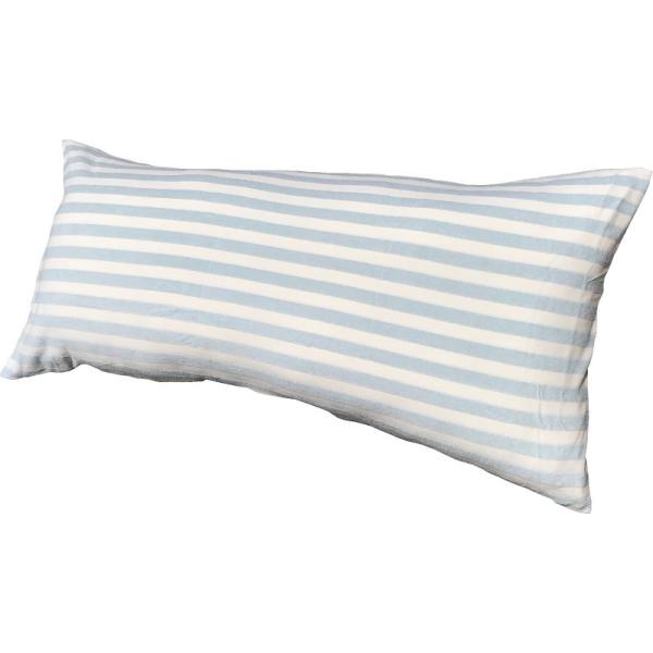 送料無料のロング枕カバーです。在庫限りのお買い得商品です。ネコポス便での対応限定とさせていただきます。サイズは約４３×９０ｃｍです。生地組成は、ポリエステル５５％綿４５％です。枕カバーのみの販売です。中身の枕は付属していません。