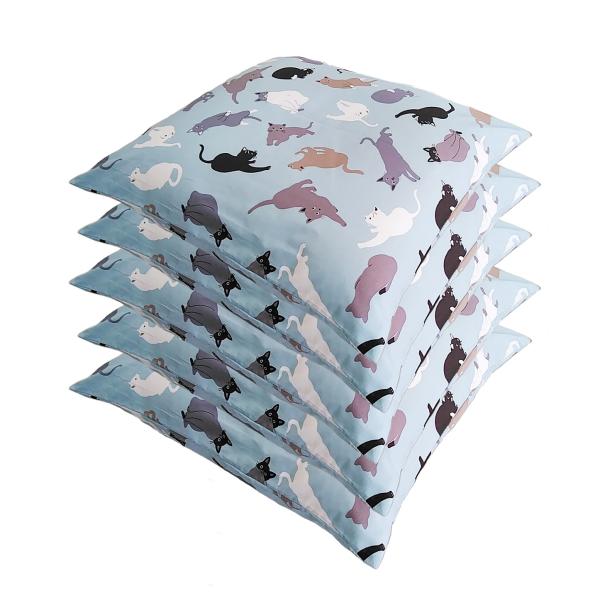 超特価　送料無料の座布団カバー５枚組です。１〜５枚セットを取り扱っています。在庫限りのお買い得商品です。クロネコゆうパケット便での対応限定とさせていただきます。サイズは約５５×５９ｃｍです。銘仙判　サイズです。生地組成は綿１００％です。安心...