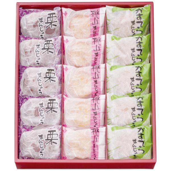 ★　河内駿河屋「栗まんじゅう」、「桃山」、「かすてらまんじゅう」、　　日本の代表的な伝統焼き菓子を三品詰め合わせた自信作です。　　　■箱サイズ　26.5×32×5cm・80サイズ・900g　　　■商品詳細　　・1200-023　　　　　・ま...