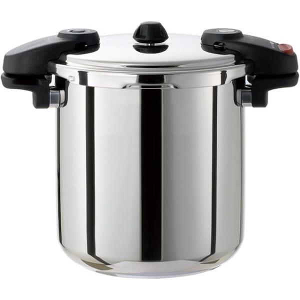 ●オールステンレス製で、まさにプロ仕様の圧力鍋です。●7つの安心設計で、初めての方でも安心して使用できます。●圧力がかかるとフタが開かないロッキングバルブです。●本体が全面三層構造で、熱の伝わり方が均一で早いのが特徴です。●本体は、焦げつき...