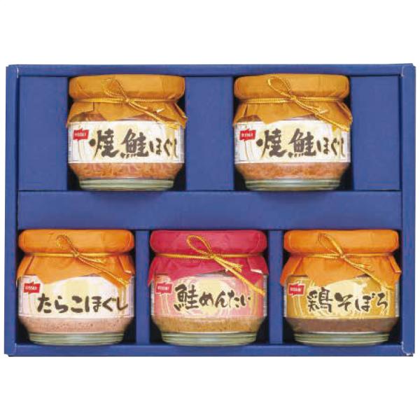 ●NISSUI　　ご飯のお供瓶詰め4種の瓶詰セット7267-031　BA-30F　　・　ご飯のお供に最適な瓶詰バラエティギフトです。　●ご飯によく合う4種の瓶詰のセットです。■箱サイズ　23.9×16.9×7.4cm・60サイズ・1200g...