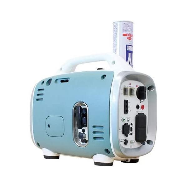 ●カセットボンベで動くインバーター式発電機ですカセットボンベだけで使える携帯発電機です。一酸化炭素を検知するCOモジュールを搭載し、安全性を確保しました。また10kgという女性でも使いやすいコンパクトさとスタイリッシュなボディに仕上げ、付属...