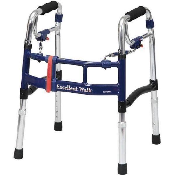 歩行器 HTタイプMタイプ 固定式 キャスター無し組立・折り畳みがワンタッチでできる歩行器。使用者の体格や症状に合わせて幅・高さ・角度を変えることができます。用途や症状に応じて適切な設定で使用することが可能です。仕様●幅調節/3段階●高さ調...