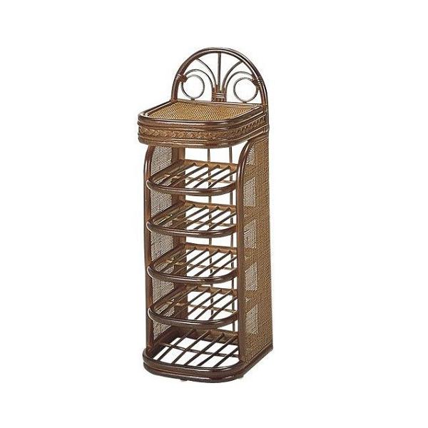 ★玄関を優雅に演出する、高級スリッパラック。棚上部は飾り棚として、下にはスリッパ５足が収納できます。●本体サイズ：幅31×奥行30×高さ90cm●フレーム材質：籐、ウレタン樹脂塗装●完成品●JANコード：4945052826221