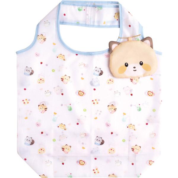 【メール便不可】ココロアライグマのショッピングバッグです☆ココロアライグマたちとおうちでほっこり楽しいカフェタイム♪おいしいスイーツを用意して、一緒にカフェ気分を味わいながら気分転換しませんか？がんばるきみのココロにとびっきりの甘いごほうび...