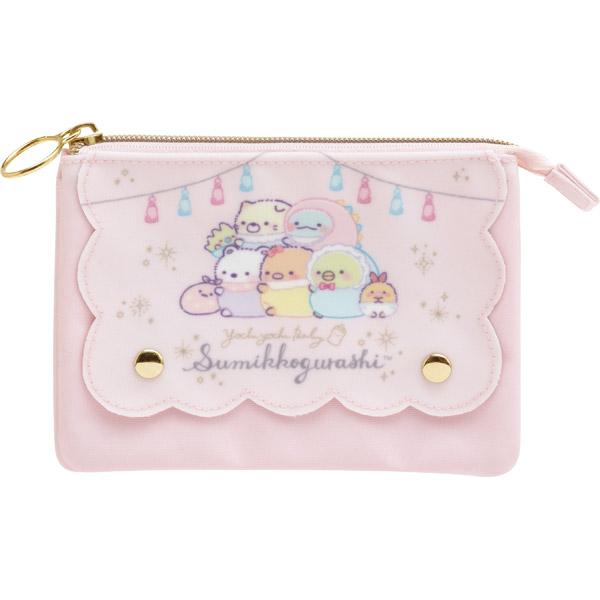 【メール便可能】すみっコぐらしの多機能ポーチです☆もしもすみっコたちがあかちゃんだったら・・・？すみっコぐらし初のベビーデザイン「すみっコベビー」テーマです☆ポケットが3つある多機能タイプです♪ウェットティッシュなどを取り出せるポケット付き...