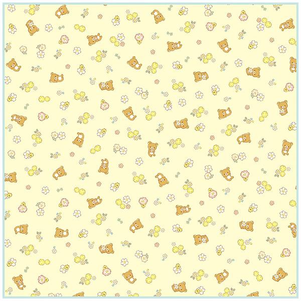 【メール便可能】リラックマのランチナフキンです☆お花がかわいい♪お弁当やおにぎりを包むのに調度良い大きさです。ランチの時にお弁当の下にしいて使ってもＯＫ♪ランチが楽しくなりますよー♪★サイズ：約H430×W430mm★仕様：綿100％