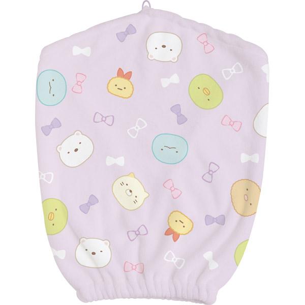 【メール便可能】すみっコぐらしのふわふわキャップタオルです☆ふわふわの吸水性の良いマイクロファイバー製です。濡れた髪をまとめてつつんでくれます。ショートヘアはもちろんロングヘアも使いやすい♪お風呂やプールの後に使ってねー♪★サイズ：約H45...