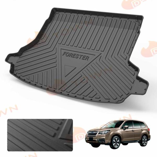 【適合車種・年式】スバル フォレスター 2018.7-現行 (H30.7-) SK系適応。車種別カスタマイズ設計。トランクスペースにぴったりフィットします。商品内容：ラゲッジマット（トランク用）1P【3D立体構造設計】高さ4.5cmの囲いが...