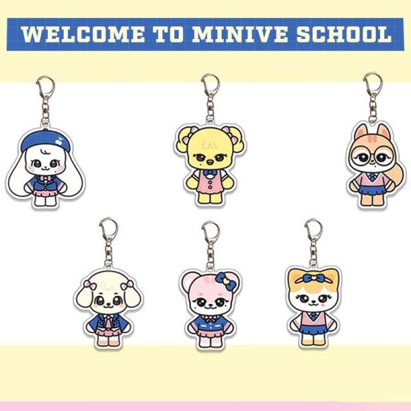 サイズ：約5cmカラー：1/2/3/4/5/6かわいい学園スタイルで毎日を応援！miniveの人気キャラクターがスクールバッグや制服姿で登場！厚みのある高品質アクリル製で、色あせにくく耐久性抜群。こんな方にオススメminiveファンの学生さ...