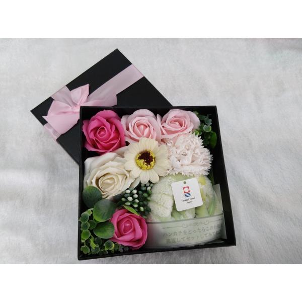 サイズ・容量タオル：25×25cm規格■生産地：タオル：日本製、石鹸：中国製■素材・成分：タオル：綿100％石鹸：観賞用につき成分表示無し■パッケージ：個包装