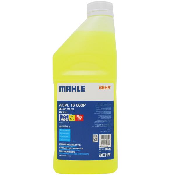 【ブランド】MAHLE (マーレ)　MAHLEは世界最大級の純正サプライヤー！【商品名】 　MAHLE PAO 68 Plus UV oil コンプレッサーオイル 1L （エアコン用）【品番】ACPL 16000P (リーク検出蛍光剤入り)...
