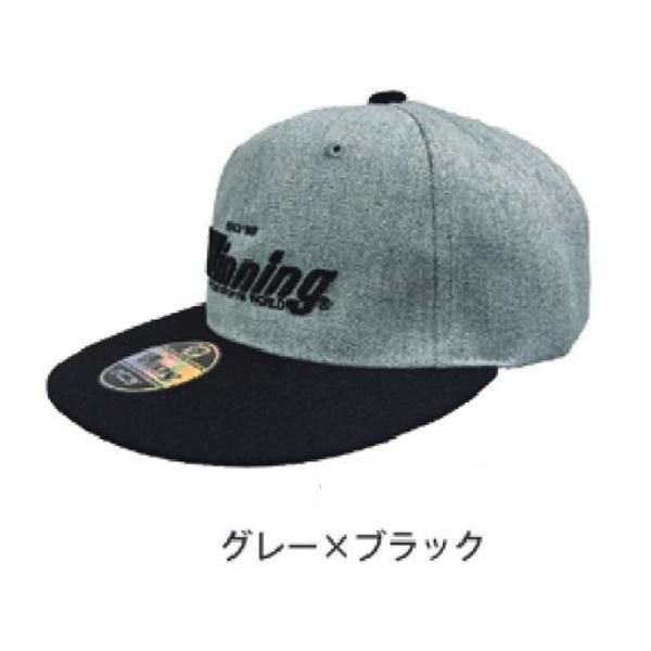 WINNING ウイニング 立体刺繍キャップ CP-3ウィニングの立体刺繍キャップです。立体的な刺繍が入ったフリーサイズのキャップ。素　材：アクリル85％　ウール15％サイズ：フリーレッド×ブラックブラックグレー×ブラック