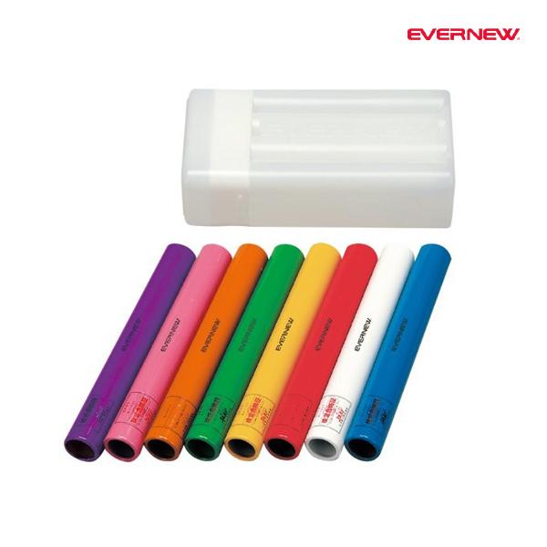 サイズ：直径3.9cm×長さ29.5cm自重：80g/本材質：アルミケース付日本陸上競技連盟検定品カラー：紫・ピンク・オレンジ・緑・黄・赤・白・青日本製