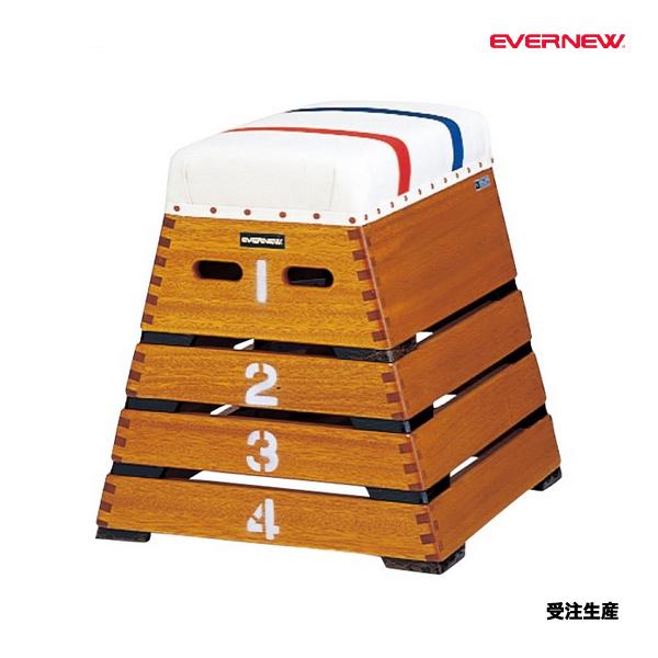 指導ラインが入った幼稚園・保育園・小学校低学年向きエバニューの年少者向けとび箱は、発売以来ずっと２cmの段ゴムを採用段ゴムがつくる空間で、持ち手が無くても安全にヨコ持ちで運べるサイズ=下幅55(上幅30)cm×奥行60cm×高さ60cm自重...