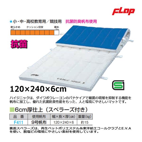 ★小・中・高校教育用／競技用　抗菌防臭帆布使用ハイジニックは、ダイワボウレーヨンのパナケイアで細菌の増殖を抑制する機能を帆布に加工し、優れた抗菌防臭性能をもった、人と環境にやさしいマットです。 裏面スベラーズは、再生ＰＥＴポリエステル糸東洋...