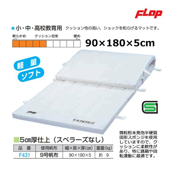★小・中・高校教育用　クッション性の高い、ショックを和らげるマットです。５ｃｍ厚仕上（スベラーズなし）9号帆布  90×180×5cm  約 9kg微粒粉末発泡半硬質固形スポンジを使用していますので、クッションに柔軟性があり、特に跳箱や回転...