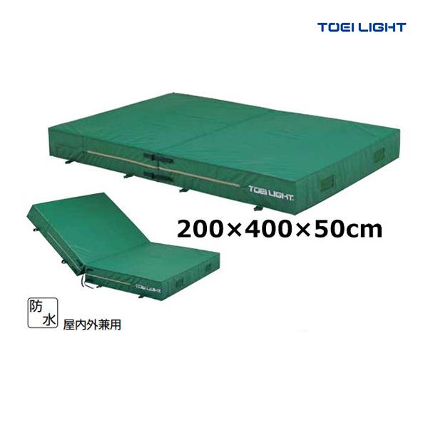 200×400×50cm(F)・体操・走高跳用(小・中・高校用)・重さ81kg・外被:ポリエステル6号防水帆布・芯材:ウレタンフォーム・二つ折りポリエステル帆布の繊維は丈夫でシワになりにくく、吸湿性が少なく、耐侯性に優れ、虫やカビがつきにく...